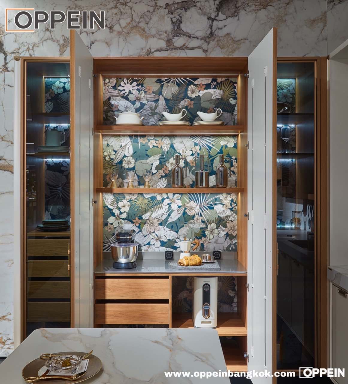 New Chinese Style Kitchen Cabinet with Island - DEWROMA