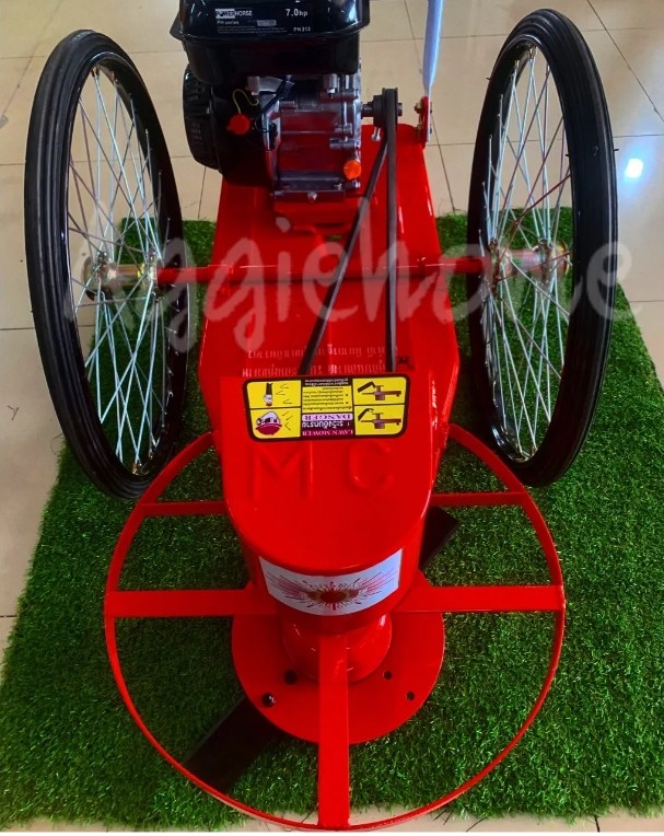 TREETOOLS โครงรถเข็นตัดหญ้า รุ่น MT โครงแดง ล้อยางตัน (ไม่รวมเครื่องยนต์) แบบ 2ล้อ