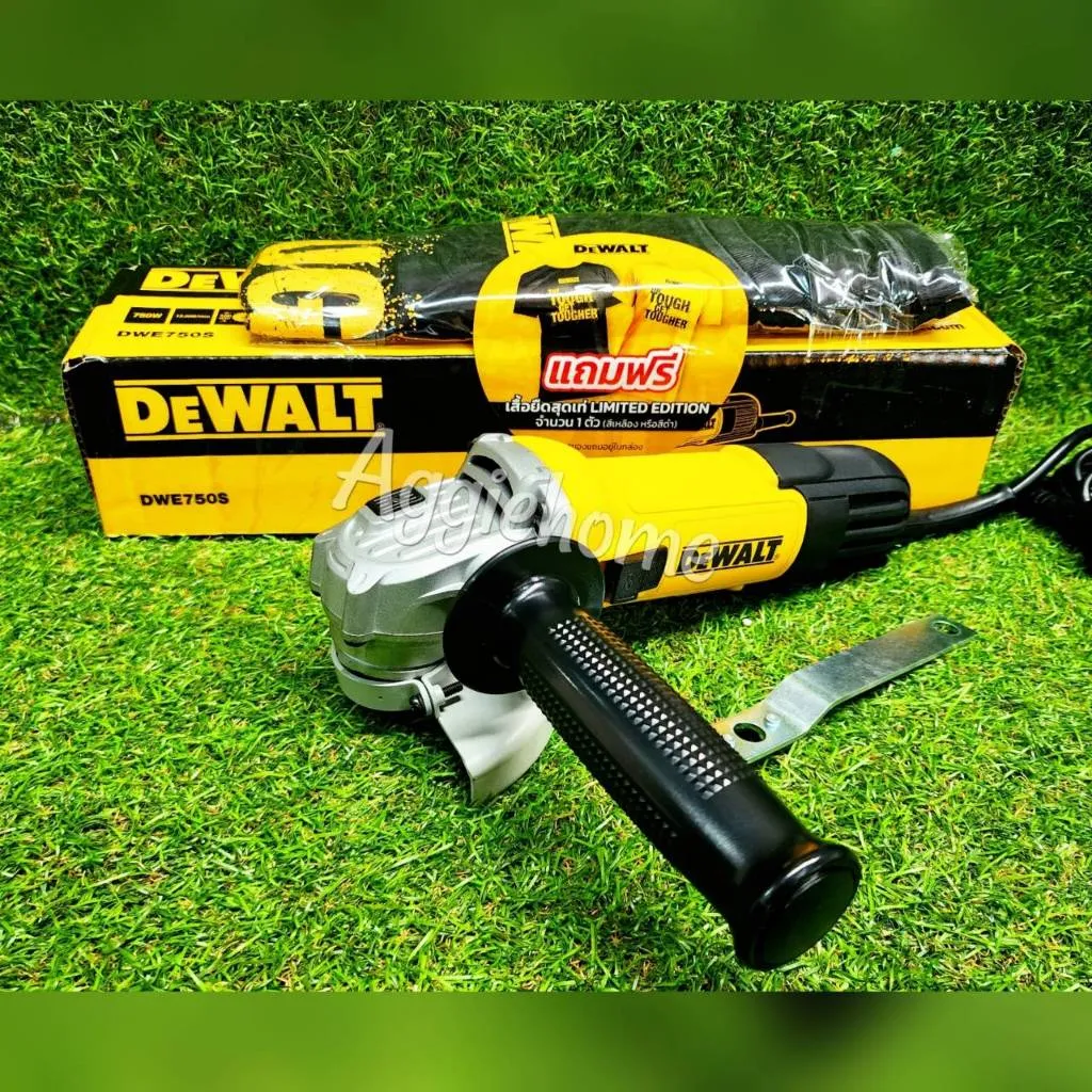 DEWALT เครื่องเจียร ไฟฟ้า 4 นิ้ว รุ่น DWE750S กำลัง 750วัตต์ 220V. แถม ...