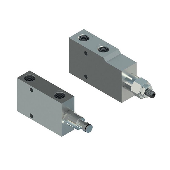 SINGLE COUNTERBALANCE VALVES WITH IN LINE BODY
