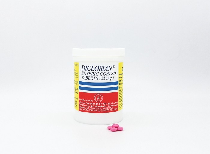 DICLOSIAN 25 mg 1000'T Pink