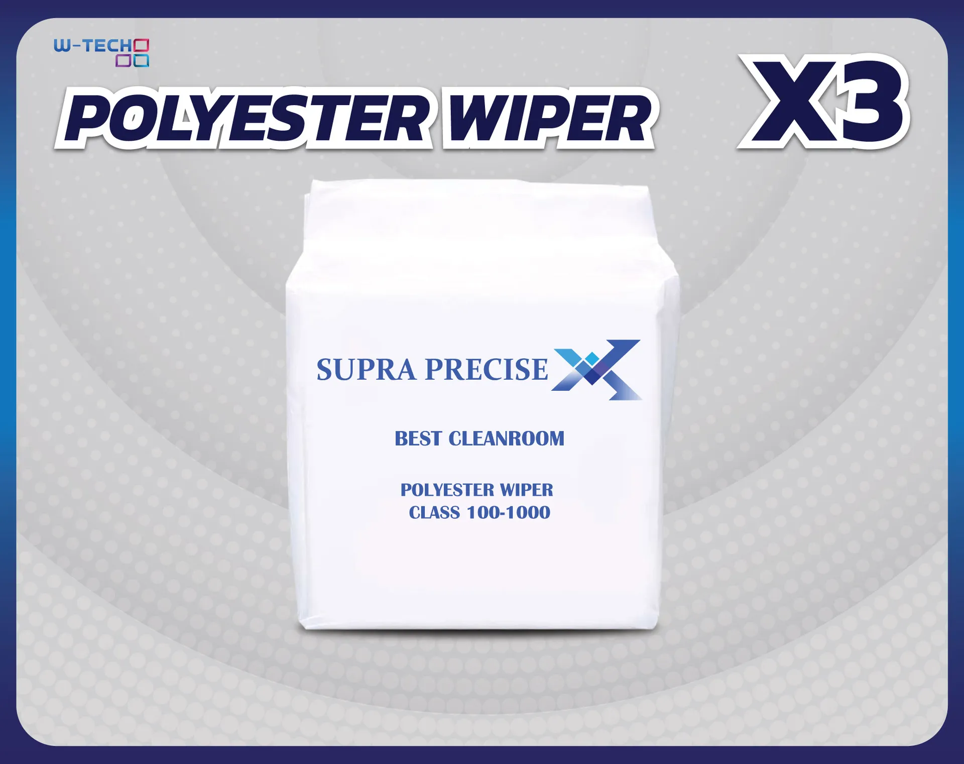 ผ้าเช็ดชิ้นงาน POLYESTER WIPER X3