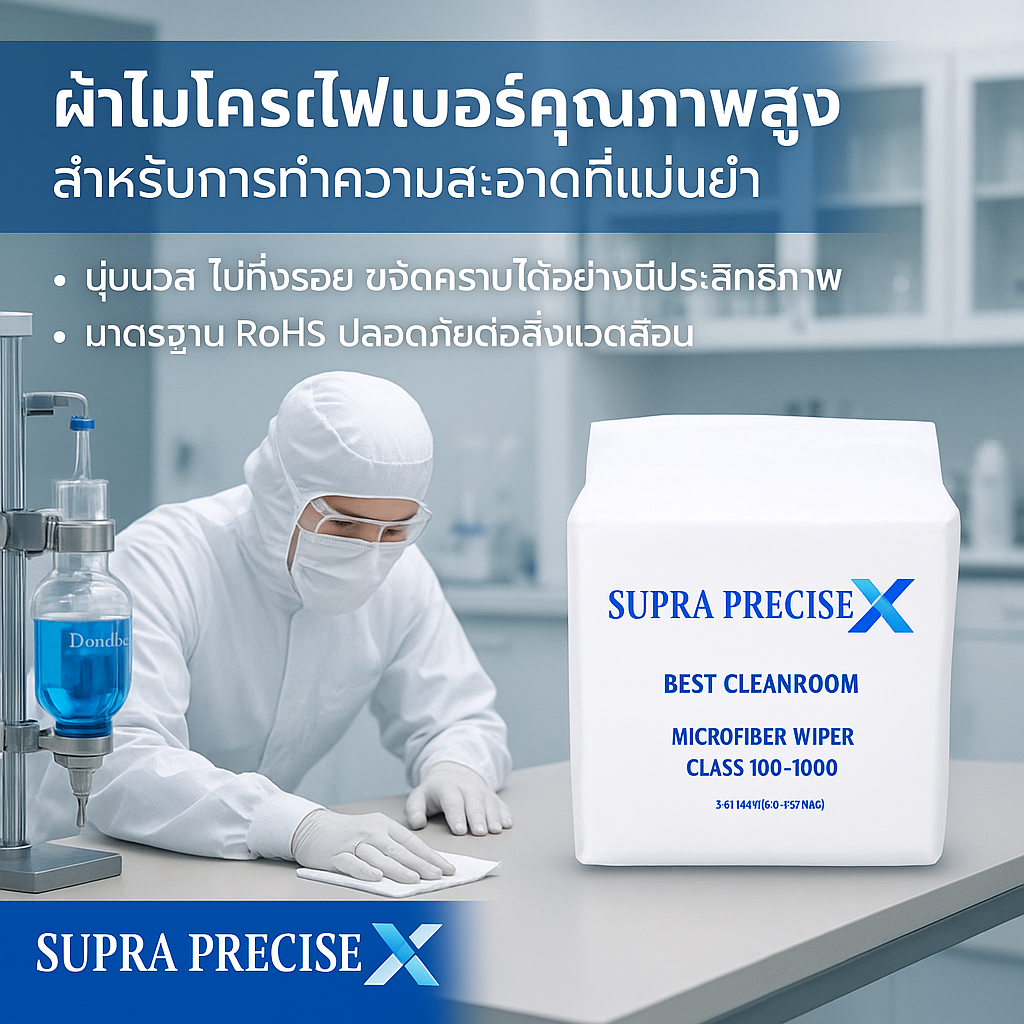 ผ้าเช็ดชิ้นงาน MICROFIBER WIPER X5