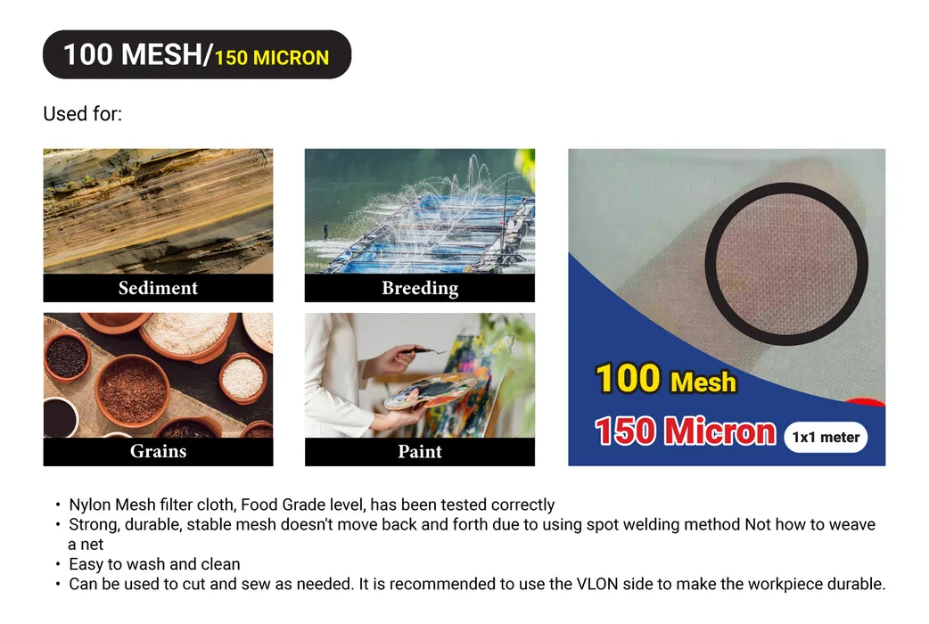 100 Mesh/150 Micron (Nylon Filter Mesh)